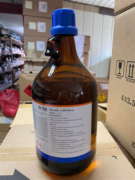 Acetonitrile 99 7 AR grade 2 5 ลตร ขวด ยหอ Labscan ireland แลป วลเลย จำหนาย สาร