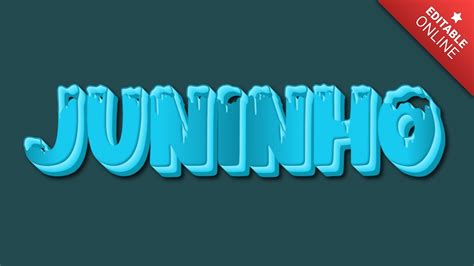 Juninho Winter Font Text Effect Generator