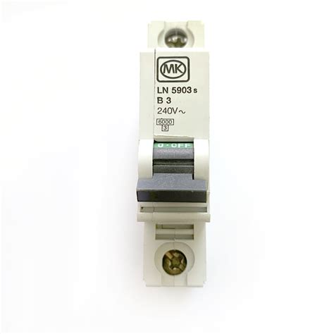 Mcbs Mk Electric Sentry Ln5903s B3 3a 3 Amp Mcb Circuit Breaker Type B