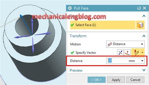 Nx Tutorial Synchronous Modeling Modify Face Mechanicaleng Blog