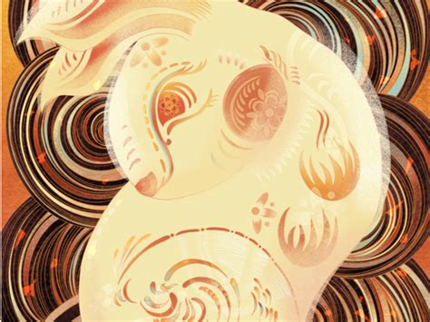 兔年剪纸风插画舒中森 站酷zcool