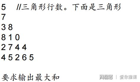 动态规划 例题一、数字三角形poj1163 马小混博客