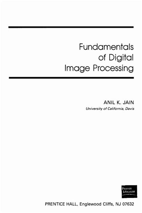 pdf fundamentals of digital image processing · pdf filefundamentals