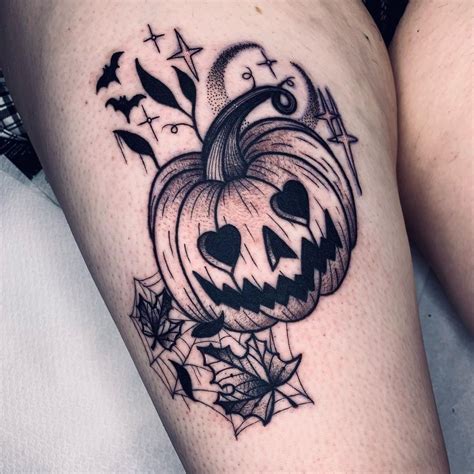 Halloween Tattoos Ghosts Bats Pumpkins Haunted Houses 2023 Guide Tattoo