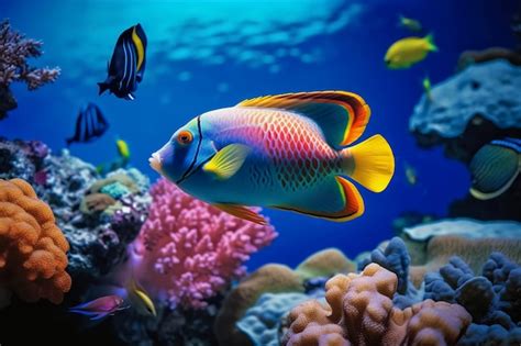 Peces En Un Arrecife De Coral Fondos De Pantalla Foto Premium