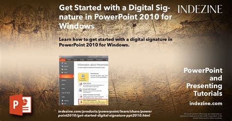 Get Started With A Digital Signature In PowerPoint For Windows