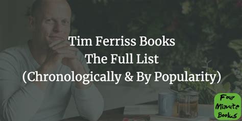 All Tim Ferriss Books Sorted By Date Reading Order Popularity