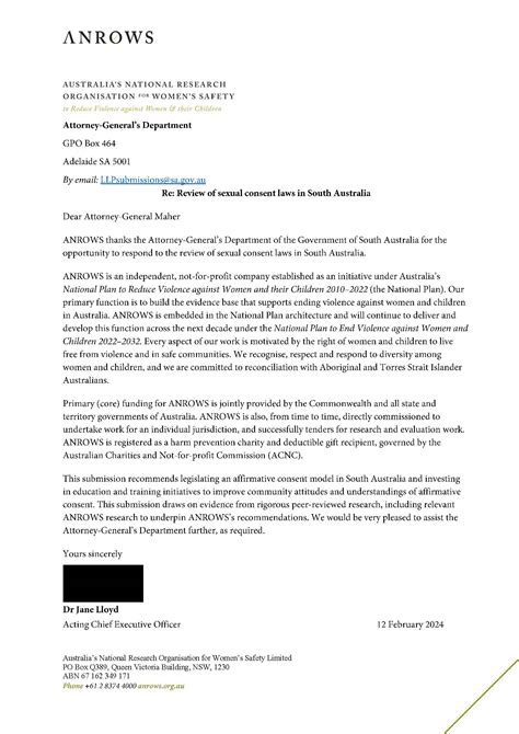Review Of Sexual Consent Laws In South Australia Attorney Generals Department Sa Anrows