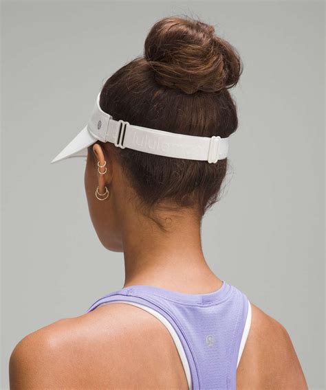 Lululemon Fast Paced Wide Band Running Visor Bone Lulu Fanatics