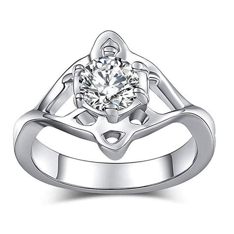EVBEA Celtic Rings For Women Antique Viking Simulated Diamond Princess