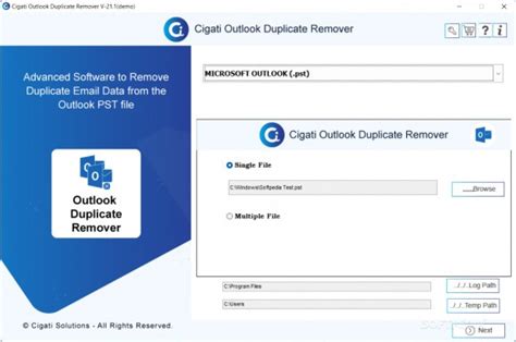 Cigati Outlook Duplicate Remover Download Softpedia