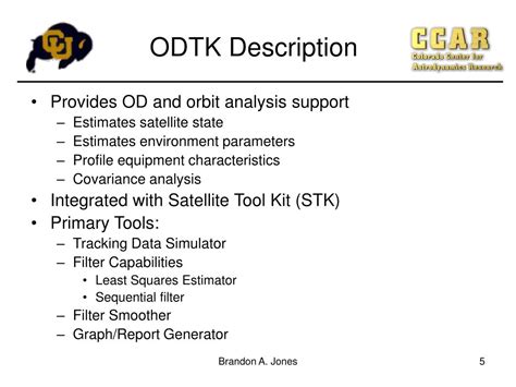 PPT Statistical Orbit Determination Software Packages And Previous Research PowerPoint