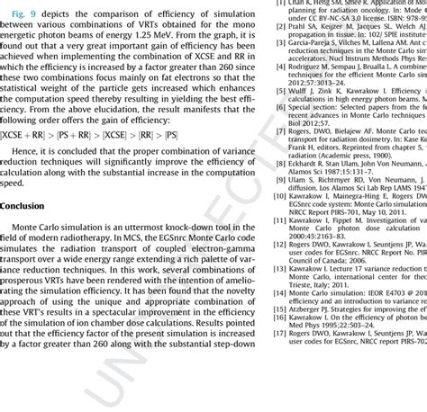 Efficiency Of Ion Chamber Dose Calculations Using Egsnrc Monte Carlo Download Scientific