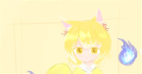 女の子 狐っ子 夜猫のイラスト Pixiv