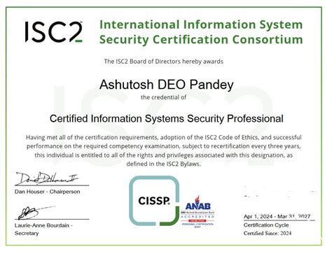 Finally Thank You All For Your Support Ashutosh Pandey Cissp Ccsk