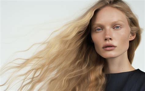 Portrait Of A Characterful Woman Model In A Closeup Shot Generative Ai
