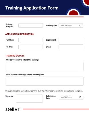 Free Application Form Templates Venngage