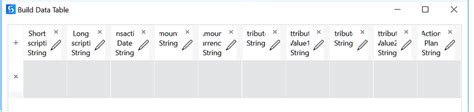 How To Remove Extra Row From Build Data Table Activity Activities