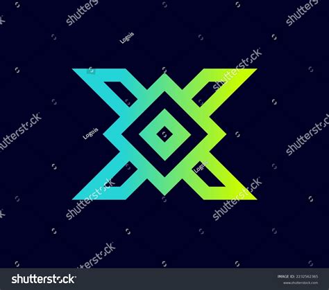 Monogram Letter O X Elegant Outline Stock Vector Royalty Free Shutterstock