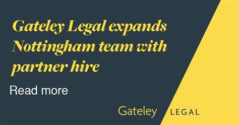 Gateley Legal Expands Nottingham Team With Partner Hire Gateley