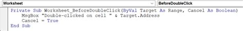 Vba Double Data Type Excel Examples Double Click Use