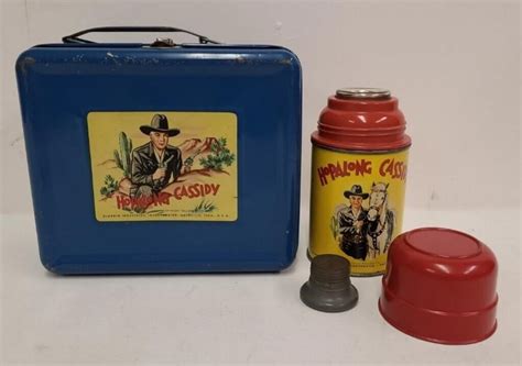 1950 Hopalong Cassidy Lunch Box With Thermos Live And Online Auctions