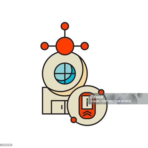Ilustración De Vector Icono De Inicio Smart Aislado Sobre Fondo Blanco