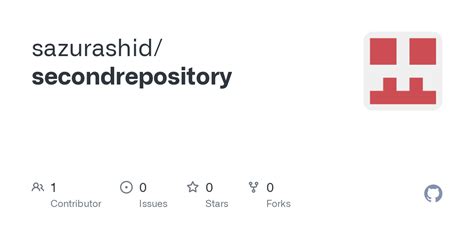 GitHub Sazurashid Secondrepository