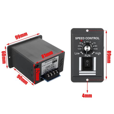 10a Dc 12v 24v 36v 48v Pwm Motorhastighedsregulato Grandado