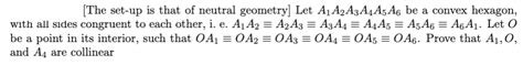 Solved Euclidean Geometry Show The Steps That Should Be