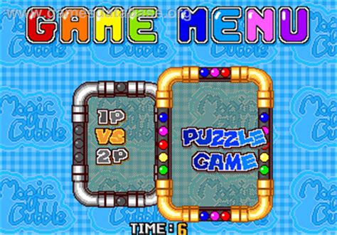 Magic Bubble Arcade Artwork Select Screen