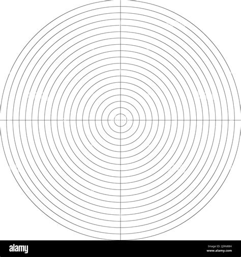 Polar Circular Grid Mesh Pie Chart Graph Element Stock Vector Illustration Clip Art