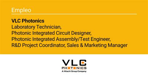 VLC Photonics publica nuevas ofertas de empleo Fotónica21