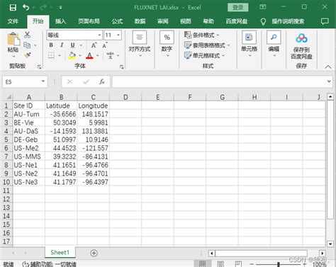 【gee平台】fluxnet批量站点modis Lai下载fluxnet站点经纬度 Csdn博客