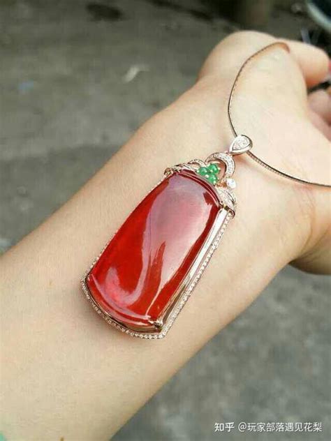 极品红色翡翠欣赏大饱眼福 知乎