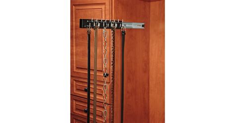 Rev A Shelf CWSBR B CWSBR Series Inch Pull Out Belt And Tie Rack With Hooks Build Com