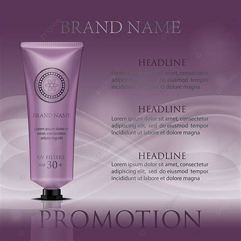 Cosmetic Luxury Packaging Cosmetics Conditioner Poster Template