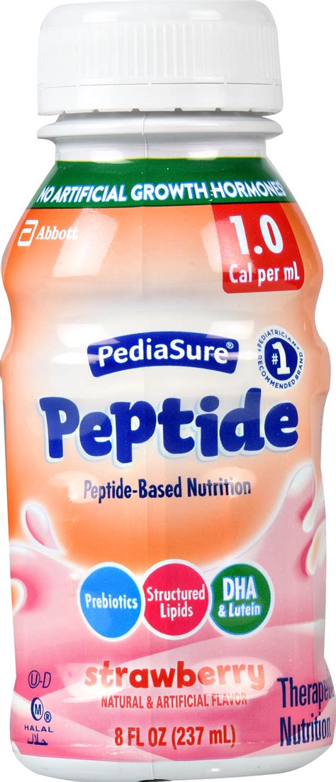 Pediasure® Peptide 10 Cal Strawberry Pediatric Oral Supplement 8 Oz