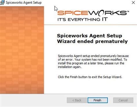 Agent Installation Not Happening On Windows Spiceworks Support Spiceworks Community