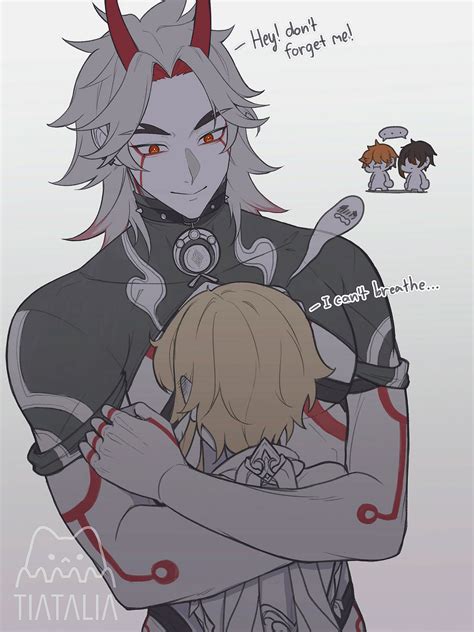 Itto X Lumine Genshin Impact Fan Art By Tiatalia92 On Deviantart