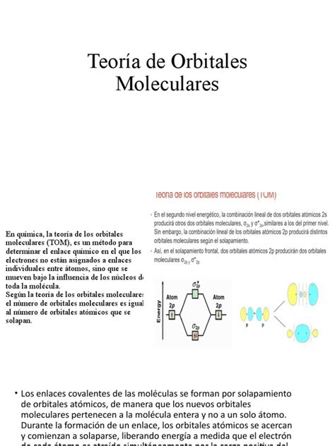 Teoría De Orbitales Moleculares Pdf