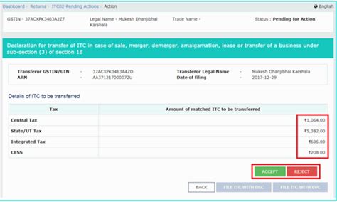 Gst Itc 02 For Business Transfer Explained Captainbiz