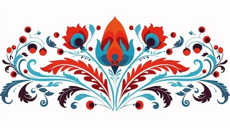 Colorful Turkish Motif Vector Design Cartoon Illustration Premium Ai