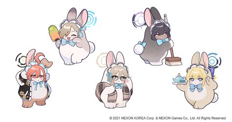 Asuna Toki Karin Neru And Akane Blue Archive Drawn By Ekoru