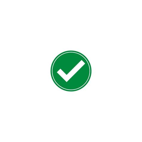 Green Check Mark 4 Dia Label Ps Vinyl Pack Of 5 Gopher