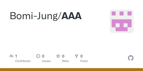 Github Bomi Jung Aaa