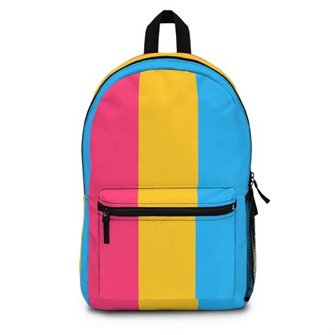 Pansexual Backpack Pan Flag Traveling Bag Pan Pride Laptop Bag Lgbtq