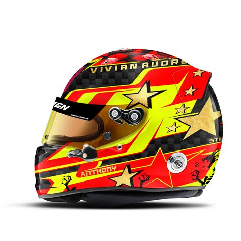 Helmet Design For Anthony Liu Made On An Arai GP 7 SRC Helmet