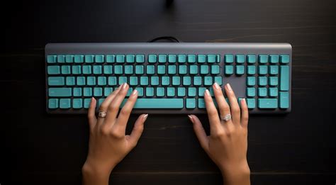 Manos Femeninas Escribiendo En El Teclado Foto Premium