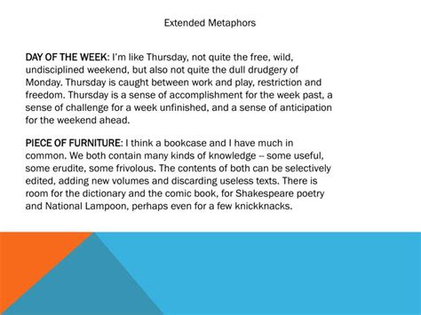 PPT Extended Metaphors PowerPoint Presentation ID